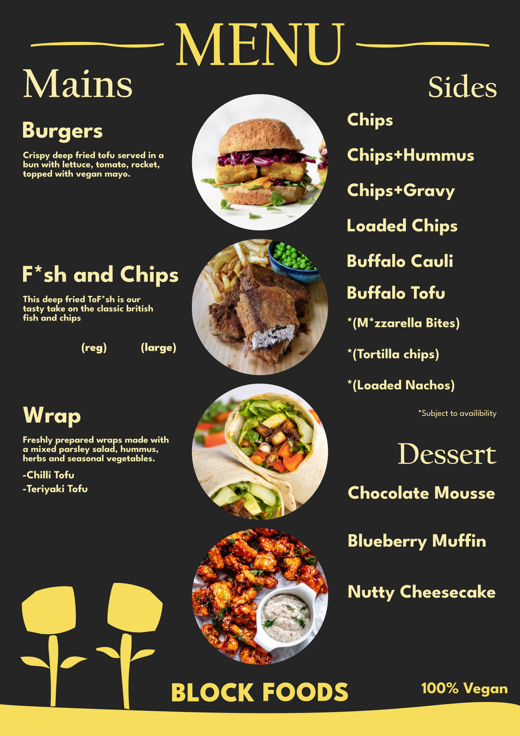 Western Menu – Block Foods
